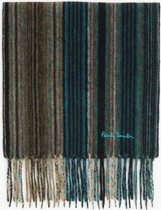 Paul Smith Echarpe &agrave; rayures en laine vierge