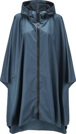 Nuur Damen Regenponcho Festival Regenmantel Unisex Regenjacke Wasserdicht Regencape Wiederverwendbar mit Kapuze Navy
