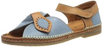 Manitu Damen 910006-51 Sandale, Blau, 37 EU