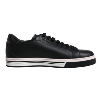 Dolce & Gabbana Homme, Chaussures, Noir, Taille: 39 1/2 EU Baskets basses en cuir