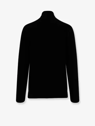 Polo Ralph Lauren Mens Wool And Cashmere Sweater With Logo Black