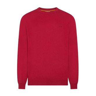 Sun 68 Pullover Basic L/S - - Knitwear - Herren - Rot - M