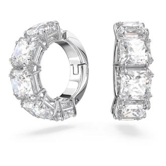 Swarovski Femme, Accessoires, Gris, Taille: ONE Size Matrix Clip Earrings