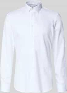 Jake*s Super Slim Fit Business-Hemd mit Kentkragen