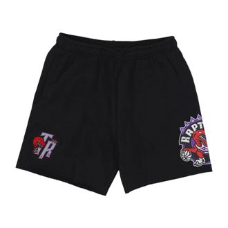Mitchell & Ness NBA Vintage Logo Fleece Shorts - - Shorts - Herren - Schwarzk - XL