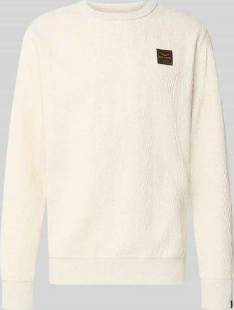 PME Legend Regular Fit Sweatshirt aus Baumwoll-Mix mit Label-Detail
