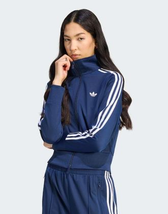 adidas Originals Firebird - Haut de surv&ecirc;tement classique - Indigo nuit/blanc-Bleu
