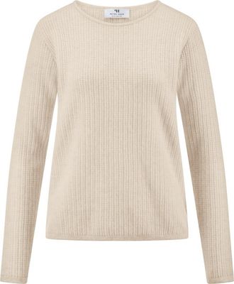 Peter Hahn Rundhals-Pullover 1/1-Arm Peter Hahn beige
