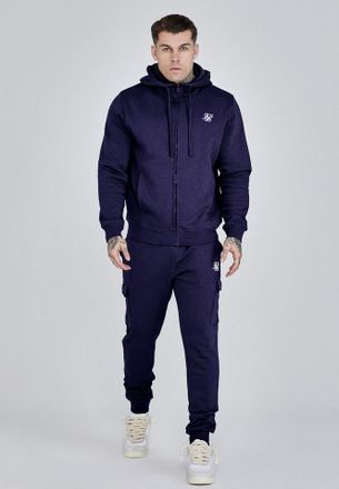 Siksilk Jogger Pants SikSilk Herren Navyblau Essentials Cargo Joggers
