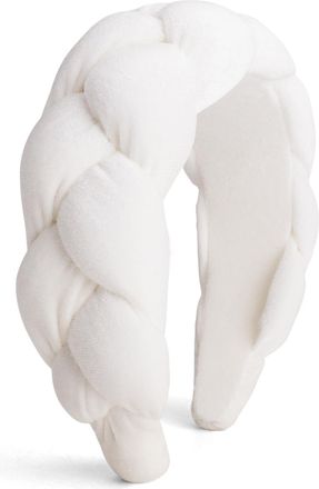 Dreshow Samt Geflochtene Stirnband Damen Trachten Haarreif Breit Vintage Haare Bands Mode Stirnb&auml;nder f&uuml;r Damen