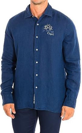 La Martina Chemise à Manches Longues pour Hommes TMC311-TL319
