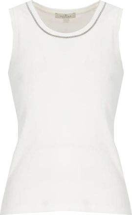 PANICALE Panicale, Femme, Tops, Blanc, Taille: 44 FR Haut en coton