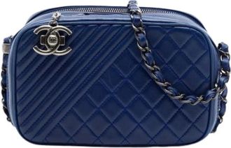 Chanel Sac bandouli&egrave;re Coco Boy doccasion - Femme - Pre-owned - Bleu - Taille: ONE Size
