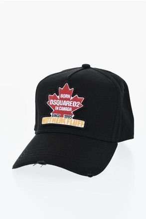 Dsquared2 Solid Color Cap with Logoed Patch size Unica