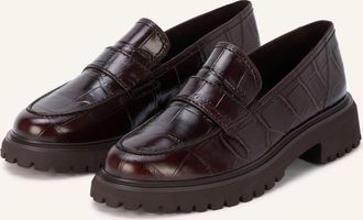Paul Green Loafer Big Croco braun