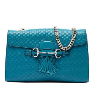 Gucci Pre-owned The Emily Shoulder Bag - Femme - Pre-owned - Bleu - Taille: ONE Size
