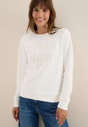 Cecil Sweatshirt mit Wording Artwork