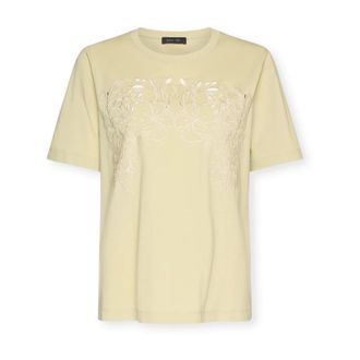 Elena Miro T-Shirt mit floraler Stickerei - - Tops - Damen - Gr&uuml;n - 2XL