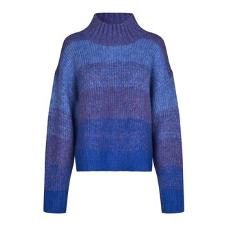 Lollys Laundry Pull en maille Millell Ls - Femme - Pulls - Bleu - Taille: 36 FR