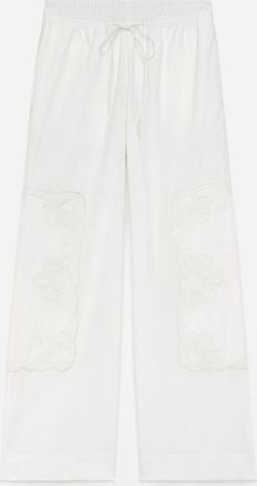 Arket Bestickte Hose -Weiß