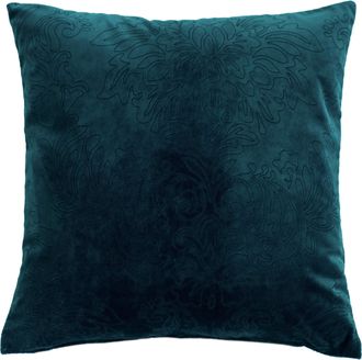 Homing Velours-Kissenhülle Petrol, geprägt (1 Stück) 45x45 cm dekorativer Kissenbezug, sea, 45 x 45 cm, 5297-28