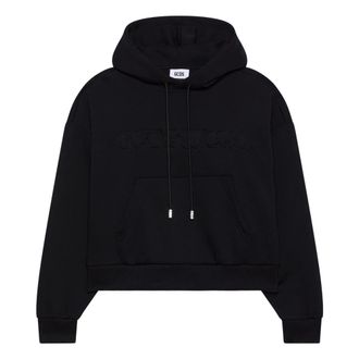 GCDS Logo Hoodie - - Sweatshirts & Hoodies - Damen - Schwarzk - XL