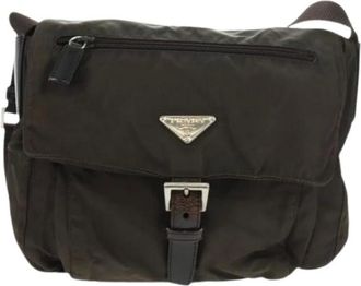Prada unisex, Pre-owned, Vert, Taille: ONE Size Sac bandouli&egrave;re vintage Pre-owned