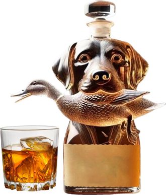 Generico Whisky-Dekanter | Whisky Dekanter Hound De - Hundefigur, Sammlerst&uuml;ck f&uuml;r Brandy, Wein und Bourbon, Geschenk f&uuml;r M&auml;nner und V&auml;ter