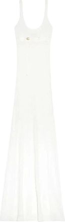 Jacquemus Femme, Robes, Blanc, Taille: 38 FR La Robe Maille Oranger