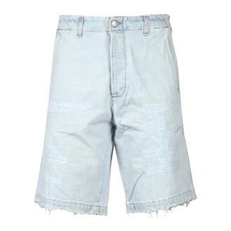 Haikure Baumwoll Bermuda Shorts - - Shorts - Herren - Blau - 4XS
