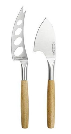Stanley Rogers Käsemesser-Set, hochwertige Käseschneider ideal für Weichekäse und Hartkäse, geschlitztes Messer mit Edelstahlklinge, langlebiges Käsebeil (Farbe: Sil