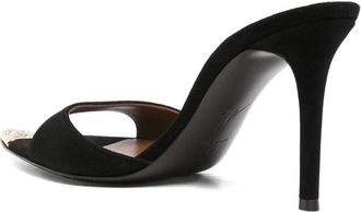 Giuseppe Zanotti Pointed-Toe Suede Heel - Black