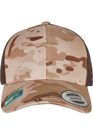 Flexfit Unisex Cap Retro Trucker Multicam, Trucker Cap im Camo-Design, Snapback Cap