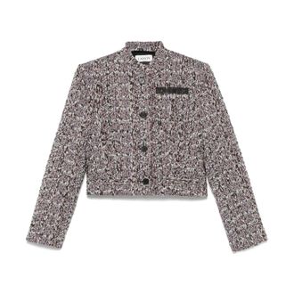 Lanvin Cropped Blazer - - Jackets - Damen - Mehrfarbig - M