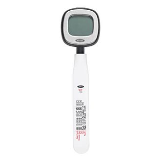 Oxo Good Grips Thermometer, Edelstahl, silber / schwarz, 11181400ROHSUK, 18 x 4 x 3 cm