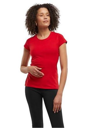 Build Your Brand Femme Bb012-ladies Basic Tee T-Shirt, Rouge Urbain, 4XL EU