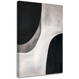 Artgeist Tableau d&eacute;co Noir et blanc Abstraction Minimalisme 70x100