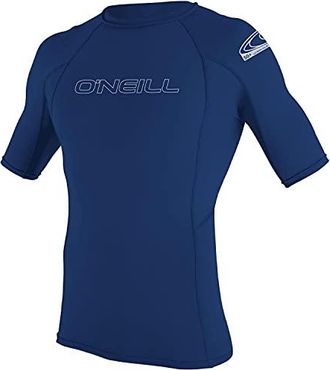O'Neill WETSUITS Basic Skins T-Shirt À Manches Courtes pour Homme Débardeur Anti-irritations, Bleu Marine, XL
