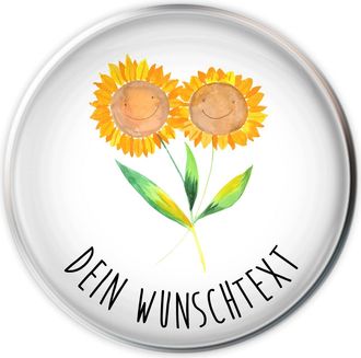 Mr. & Mrs. Panda Stöpsel Waschbecken Blume Sonnenblume - Personalisierte Geschenke, Garten, Freundschaft, Selbst Gestalten, Lieblingsmensch, Wunschtext, Personalisieru