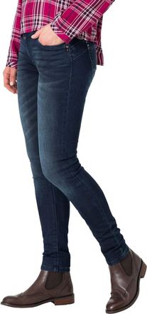 Timezone Damen Jeans Tight SANYATZ - Tight Fit - Blau - Baritone Blue Wash, Größe:29W / 32L, Farbe:Baritone Blue Wash 30033
