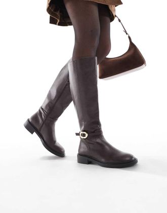 schuh Dory - Bottes style cavalier - Marron-Brown