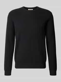 Only & Sons Strickpullover aus Viskose-Mix mit Jacquardstruktur und Rundhalsausschnitt