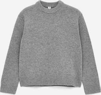 Arket Pullover Aus Schwerem Wollstrick -Grau