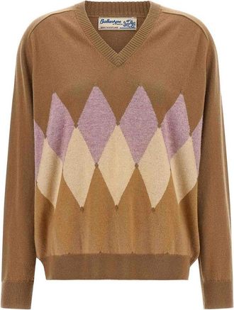Ballantyne Pull Col Rond - Beige