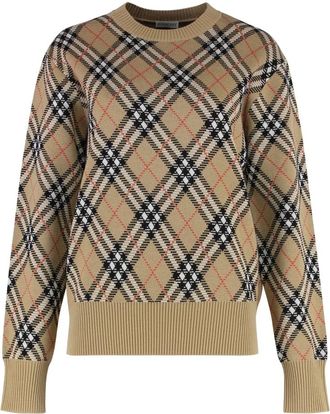 Burberry Rundhals-Strickpullover - - Knitwear - Herren - Beige - M