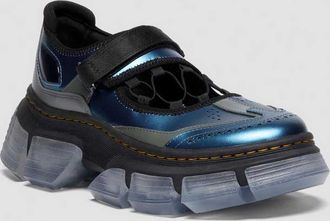 Dr. Martens Leder Dmxl V2 Mary Jane Schuhe in Blau, Größe: 39