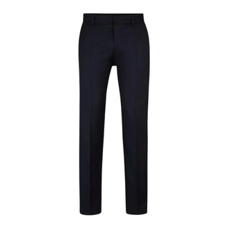 HUGO BOSS Blaue Formale Wollhose - - Trousers - Herren - Blau - 8XL