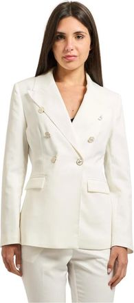Yes-Zee YES Zee, Femme, Vestes, Blanc, Taille: 40 FR Veste crois&eacute;e