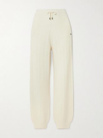 Bogner Pantalon De Survêtement En Laine À Mailles Torsadées Lakota - Crème