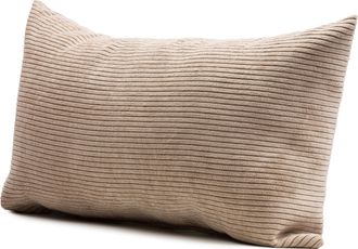 G&ouml;zze Kissen Capri, Dekokissen in Feincord-Optik, Weiches Sofakissen mit F&uuml;llung, 100% Polyester, 30 x 50 cm - Creme